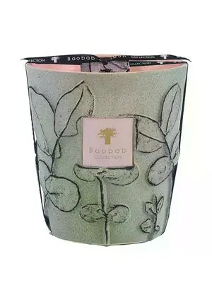 BAOBAB COLLECTION Folia Maquis Floral-embossed Ceramic Candle - Neutrals
