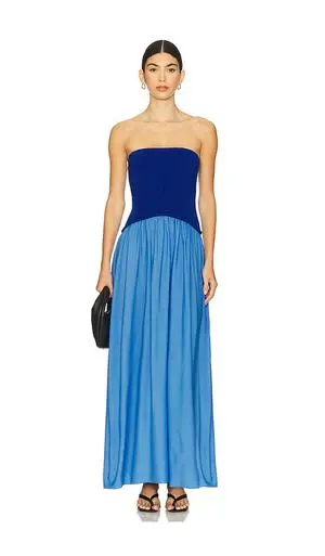 Solid & Striped Strapless Soglio Dress - Navy