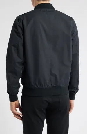 ALLSAINTS Bassett Reversible Bomber Jacket - Black/ Command Blue