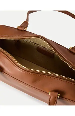 Veronica Beard Boxy Leather Shoulder Bag