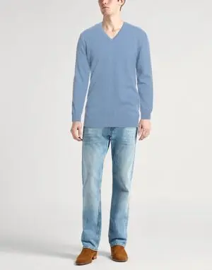 DANIELE FIESOLI Sweater Light Wool Cashmere - Blue