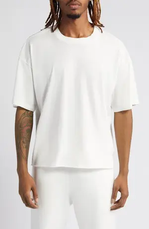 ELWOOD Core Oversize Crop Cotton T-shirt - White