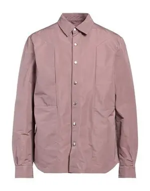 Rick Owens Man Shirt Lead Size 38 Polyester Pink