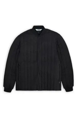 Rains Banja Water Repellent Bomber Jacket Liner - Black