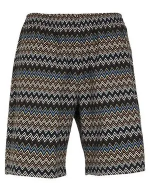 Missoni Missoni Chevron Print Knit Shorts Black