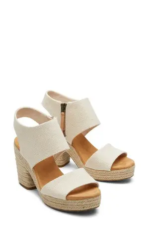 Toms Majorca Platform Sandal - Natural