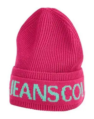 Versace Intarsia-knit Beanie - Magenta