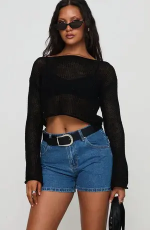 Princess Polly Saldana Denim Shorts