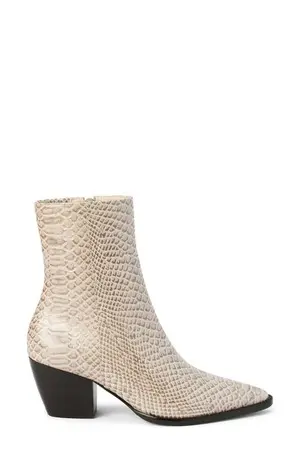 Matisse Caty Western Pointed Toe Bootie - Grey Croc