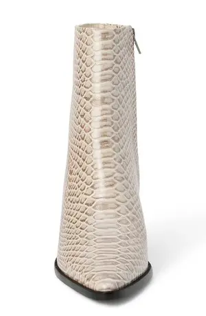 Matisse Caty Western Pointed Toe Bootie - Grey Croc