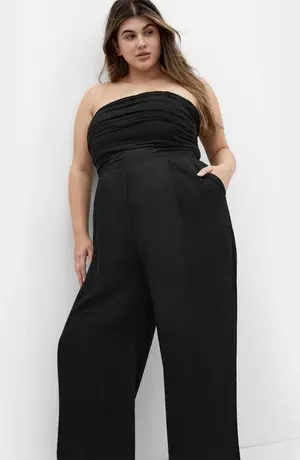 City Chic Jessa Strapless Jumpsuit