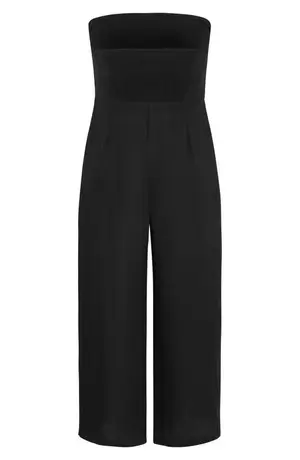 City Chic Jessa Strapless Jumpsuit