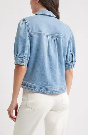 Caslon Elbow Sleeve Denim Jacket