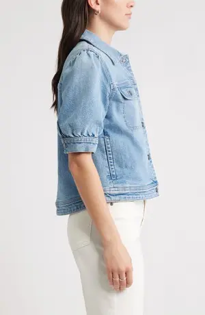 Caslon Elbow Sleeve Denim Jacket