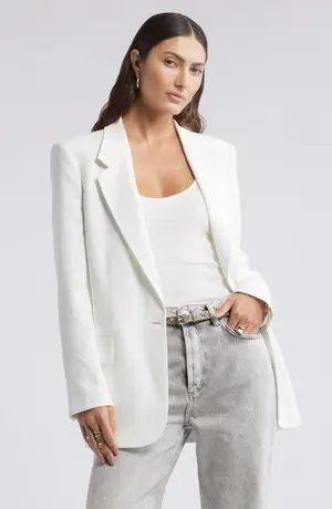 OPEN EDIT The Curator Relaxed Blazer - Ivory