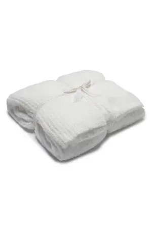 Barefoot Dreams Cozychic® Ribbed Bed Blanket - White