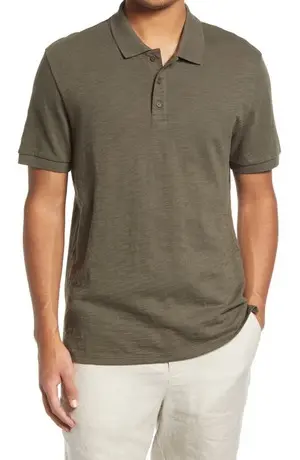 Vince Cotton Slub Jersey Polo