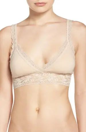 Hanky Panky Stretch Cotton Bralette - Chai