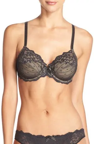 Chantelle Rive Gauche Full Coverage Underwire Bra - Black