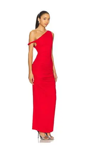 Line & Dot Erina Asymmetrical Maxi Dress