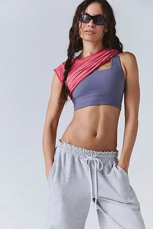 Free People Win Win Sports Bra - Graphite