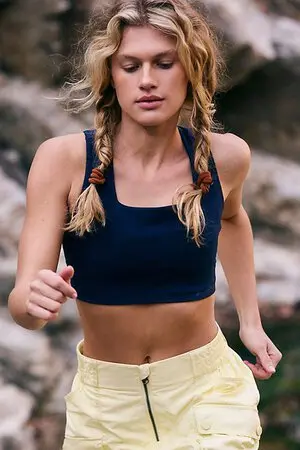 Free People Win Win Sports Bra - Midnight Navy