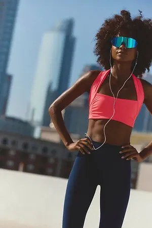 Free People Don't Let Go Sports Bra Flamingo Fizz