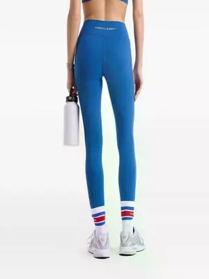 SPORTY & RICH Logo-print Leggings - Blue