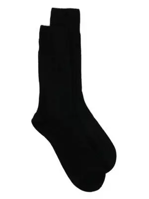 Inverni Lhasa Ribbed Socks - Black