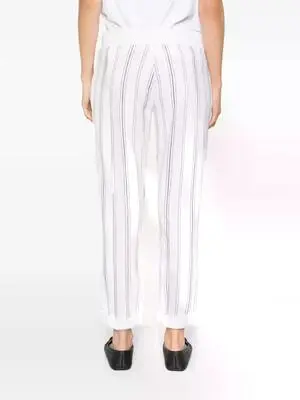 JUVIA Cotton-blend Pinstriped Trousers