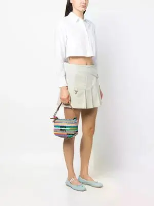 Miu Miu Colour-block Crochet Mini Bag