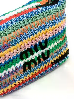 Miu Miu Colour-block Crochet Mini Bag