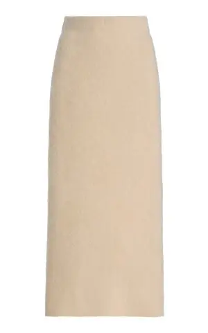 BY MALENE BIRGER Estille Mohair-blend Maxi Skirt - Off-white