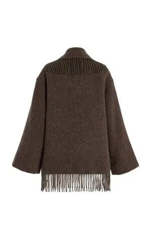 BY MALENE BIRGER Boloune Fringe Wool Coat