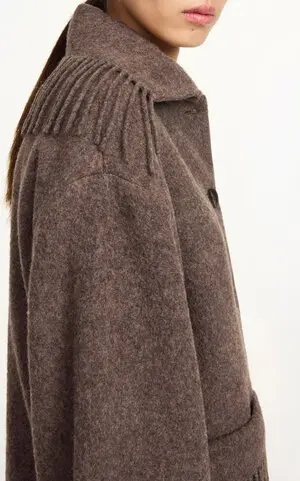 BY MALENE BIRGER Boloune Fringe Wool Coat