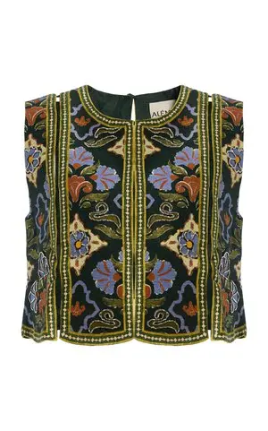 ALEMAIS Oasira Linen-blend Top - Multi