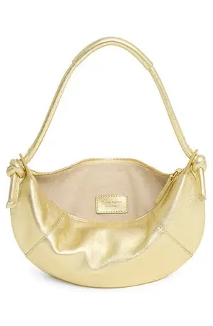 MANSUR GAVRIEL Mini Fortuna Metallic Leather Hobo Bag