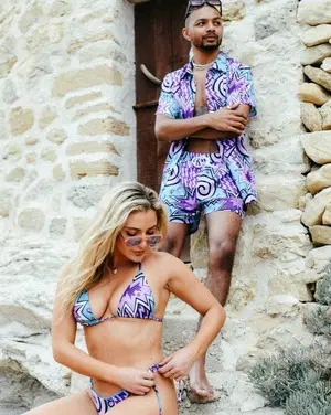 OOSC Fresh Prince Tie Side Bikini Bottoms - Blue Multi