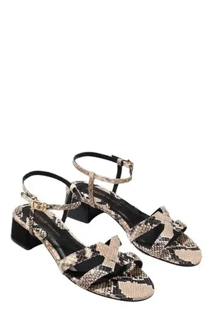 MARGAUX LONNBERG The Yves Sandal - Natural Python Embossed