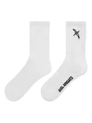 Axel Arigato Motif-embroidered Socks - White