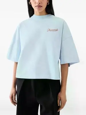 Jacquemus Cropped T-shirt - Blue