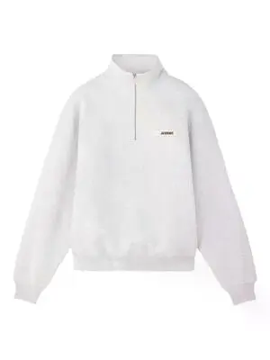 Jacquemus Half-zip Pullover Sweatshirt - Grey