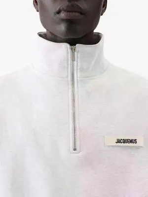 Jacquemus Half-zip Pullover Sweatshirt - Grey