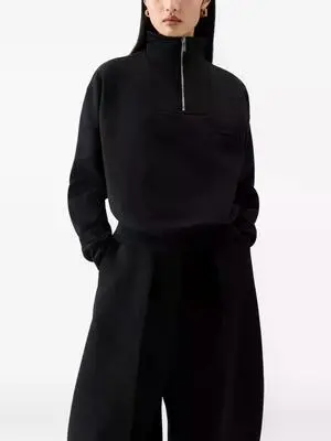 Jacquemus Zip-neck Sweater - Black