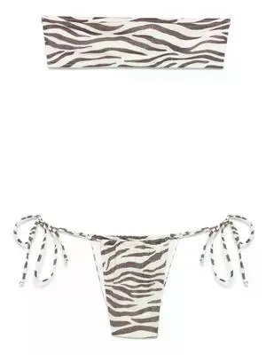 MC2 SAINT BARTH Marielle Zebra Print Bikini