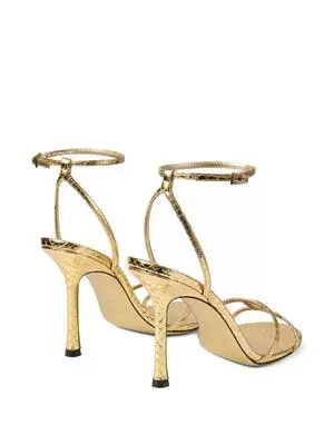JIMMY CHOO Metallic Heeled Sandals