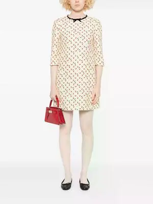 Valentino Garavani Cherry-motif Dress - Neutrals