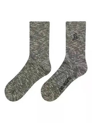 Axel Arigato Mélange Crew Socks - Black