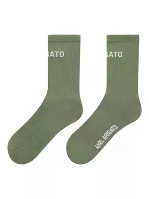 Axel Arigato Logo-embroidered Crew Socks - Green