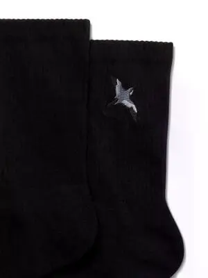 Axel Arigato Logo-embroidered Crew Socks - Black